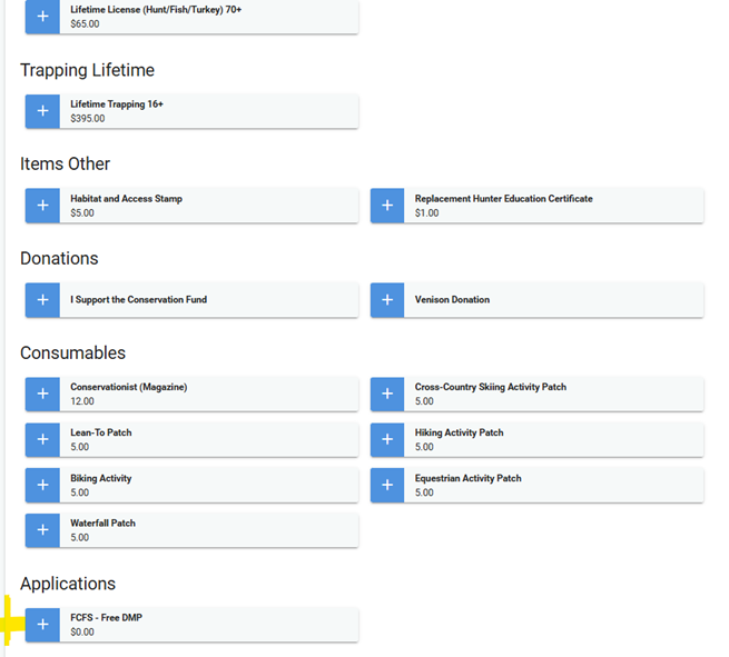Leftover/First Come, First Served DMPs – New York Vendor Support
